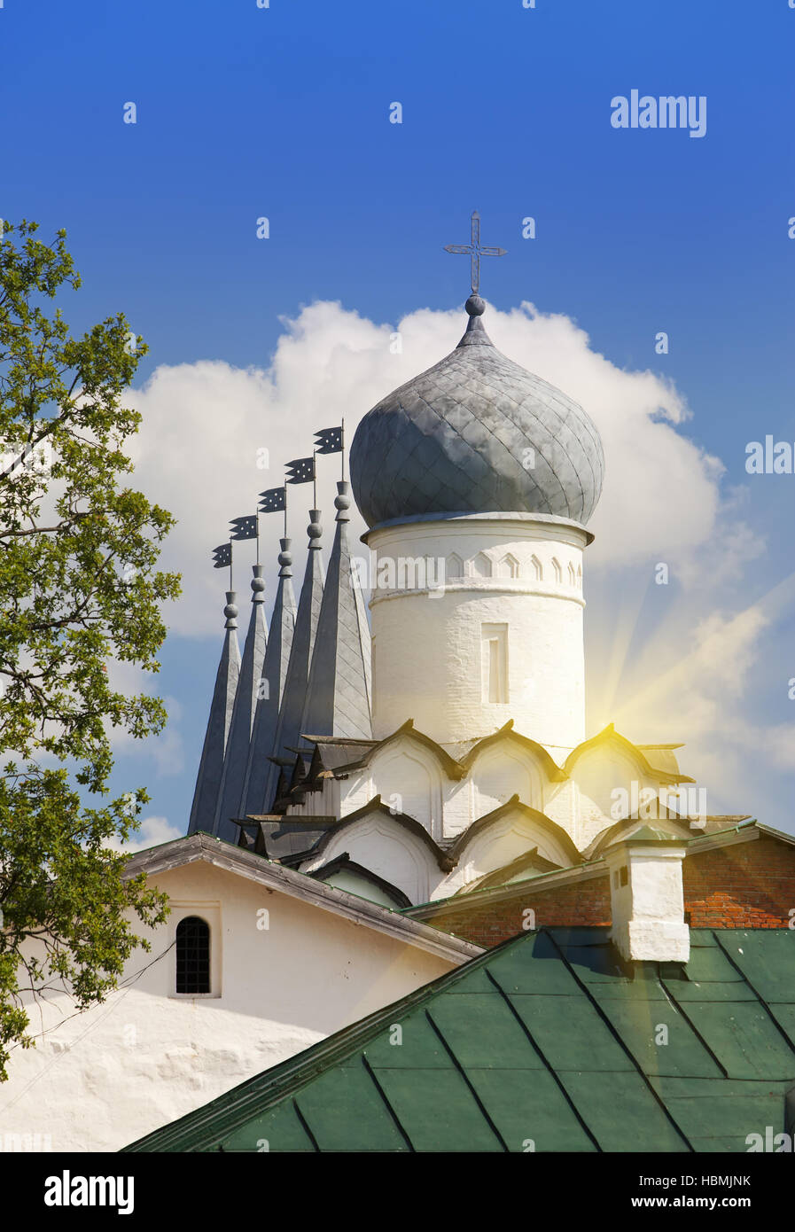 Tikhvin Assumption Monastery Stock Photo - Alamy