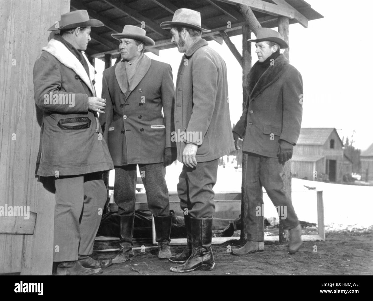 DAY OF THE OUTLAW, Robert Ryan, Alan Marshal, William Schallert, Arthur ...
