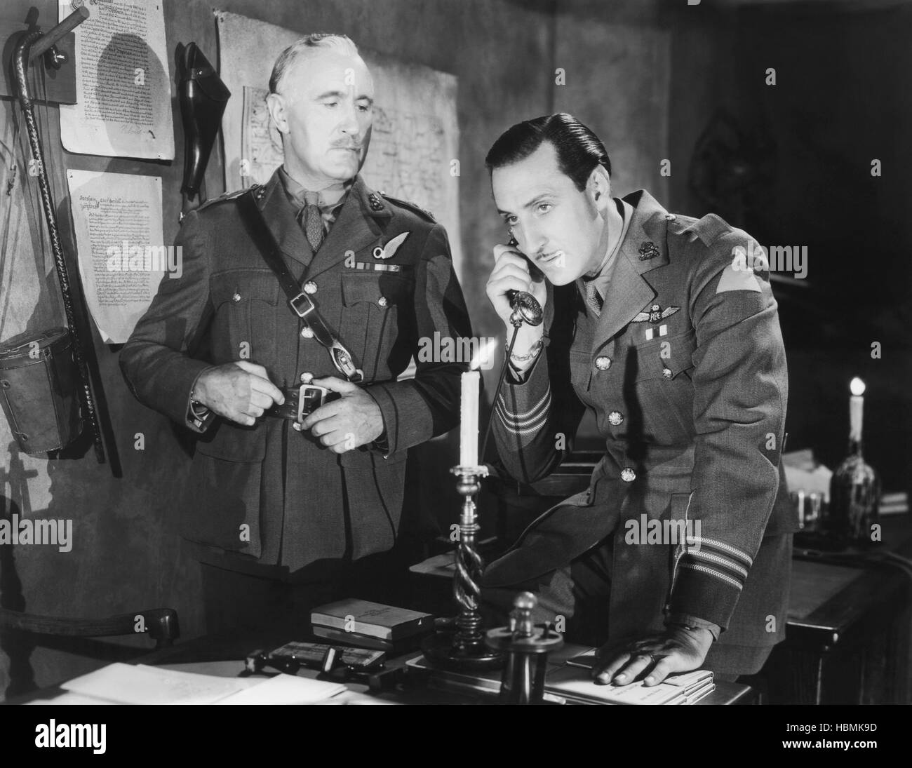 THE DAWN PATROL, from left: Donald Crisp, Basil Rathbone, 1938 Stock ...