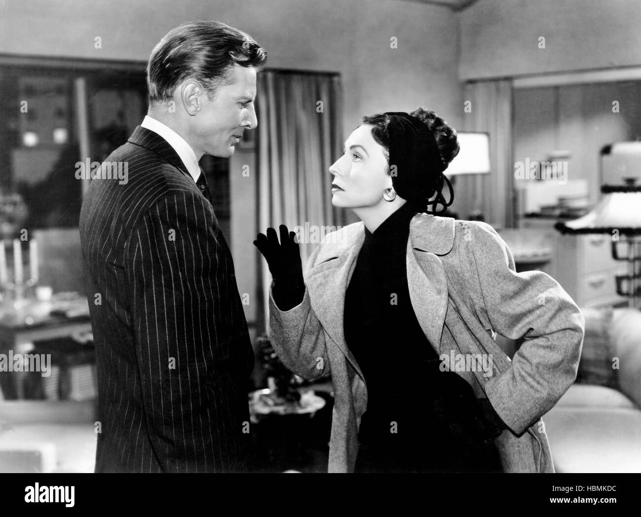 DARK PASSAGE, from left, Bruce Bennett, Agnes Moorehead, 1947 Stock ...