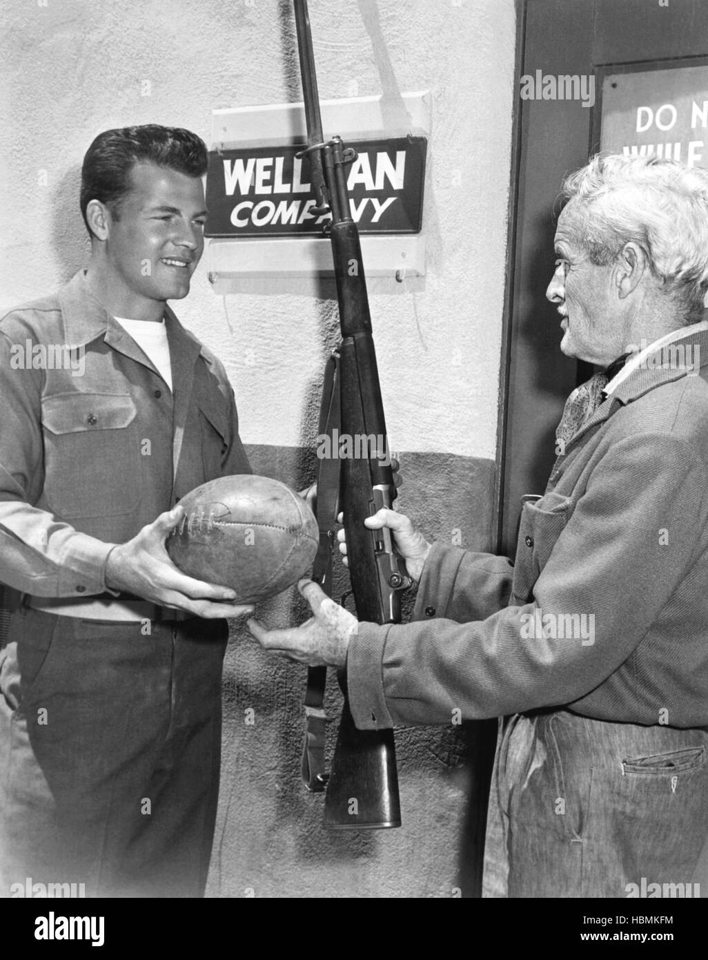 DARBY'S RANGERS, director William Wellman, right, with his son, actor ...