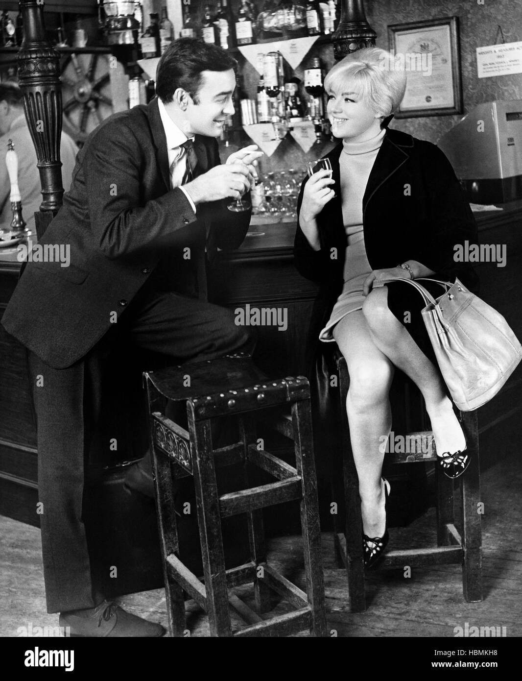 DANGER ROUTE, from left, Richard Johnson, Diana Dors, 1967 Stock Photo ...