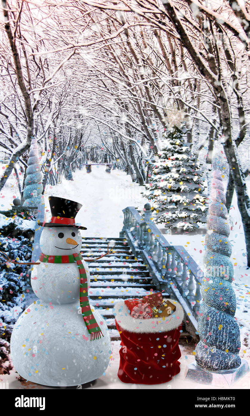 Real Christmas Landscape