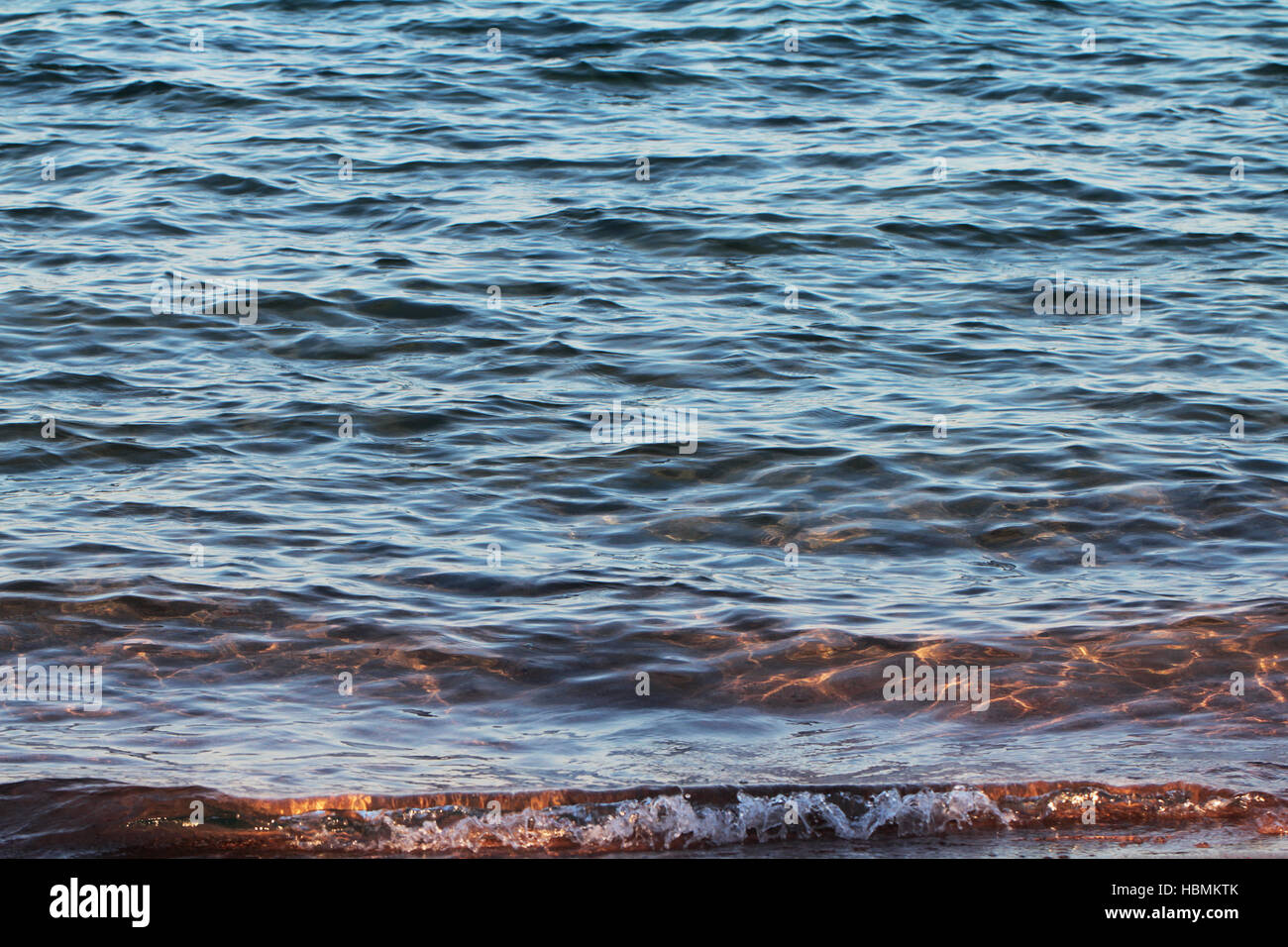 Sea waves on the beach Stock Photo - Alamy