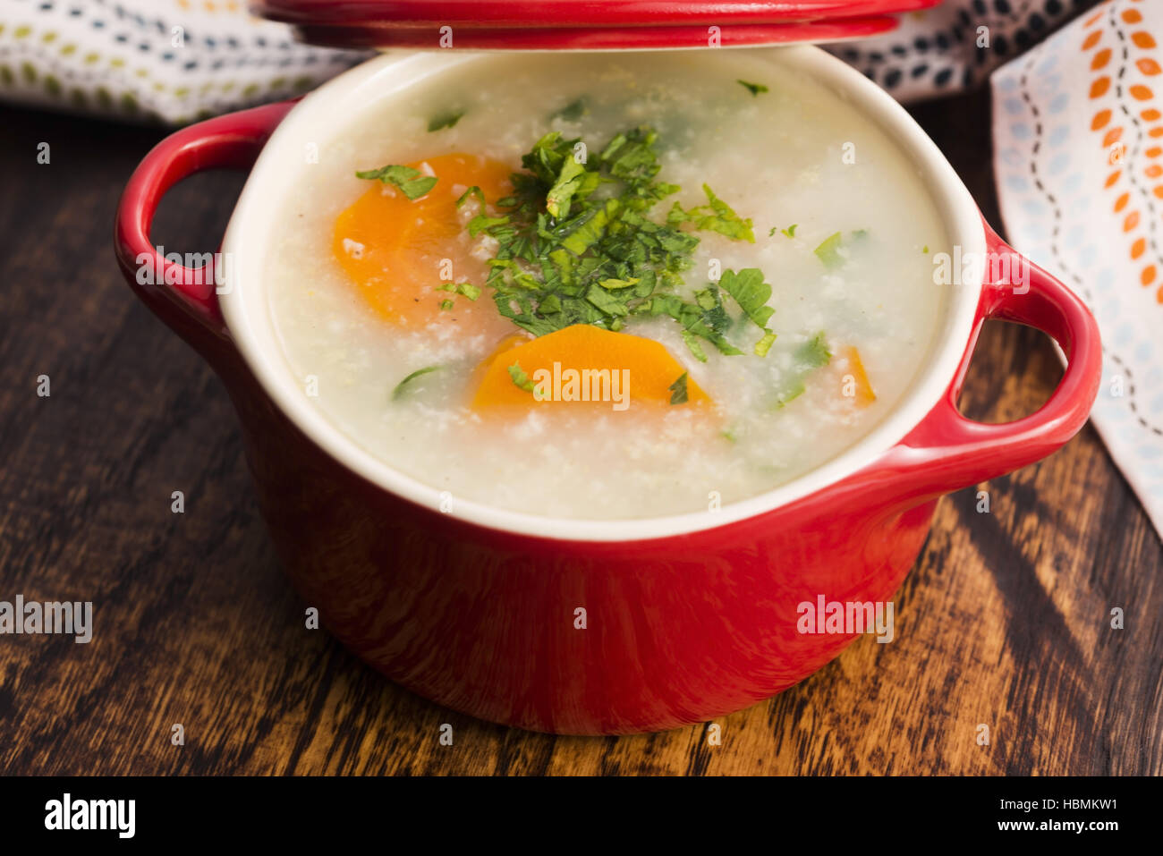 Soup with millet and vegetables Stock Photo - Alamy
