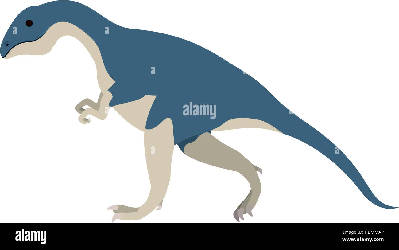 colorful cartoon with dinosaur allosaurus vector illustration Stock ...