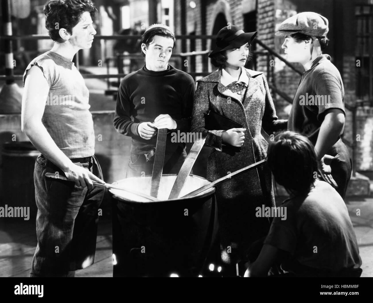 DEAD END, from left: Gabriel Dell, Leo Gorcey, Sylvia Sidney, Bernard ...