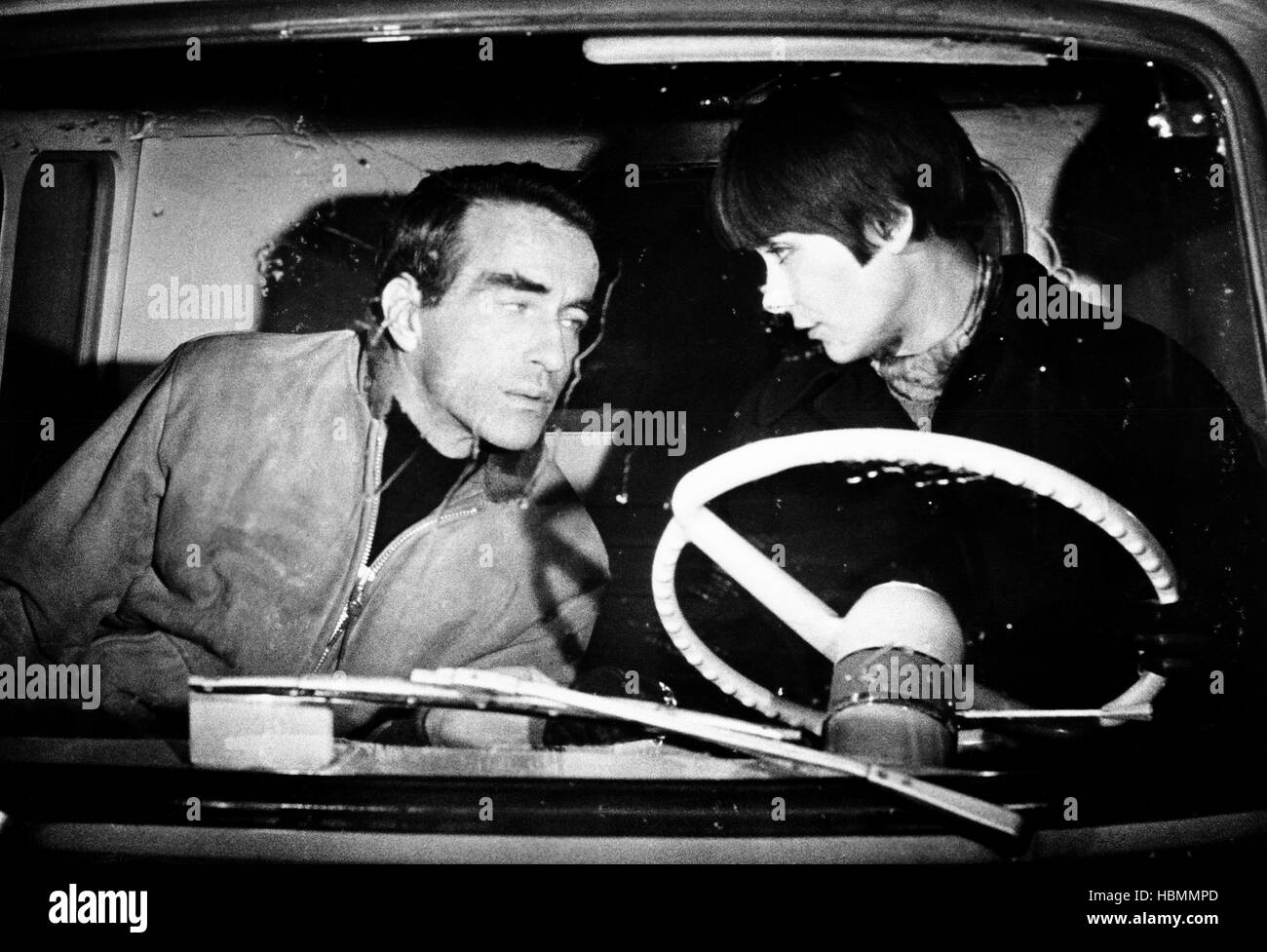THE DEFECTOR, (aka L'ESPION), from left: Montgomery Clift, Macha Meril ...