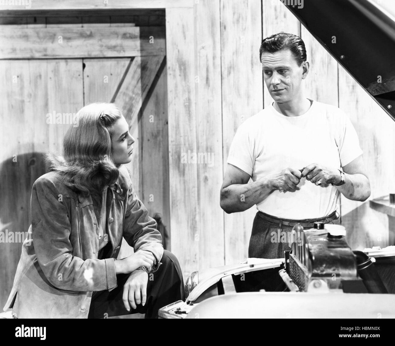 DESERT FURY, from left, Lizabeth Scott, Wendell Corey, 1947 Stock Photo ...