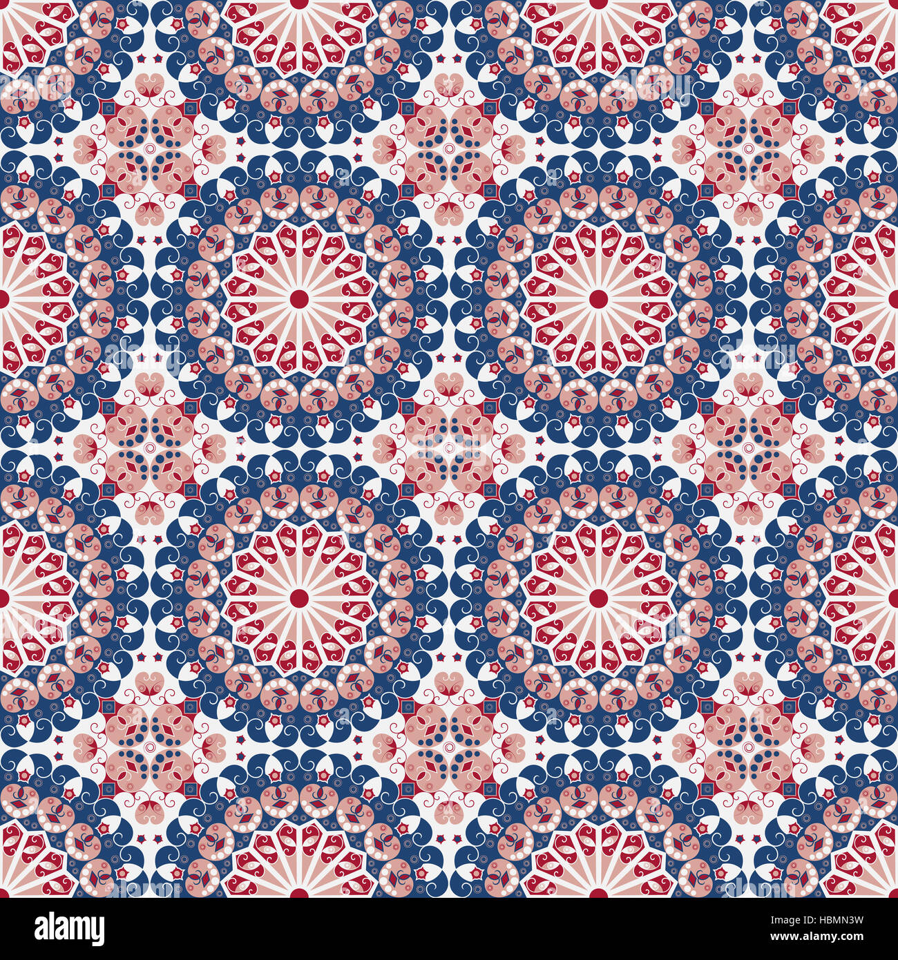 Vector seamless pattern. Colorful ethnic ornament. Arabesque style ...
