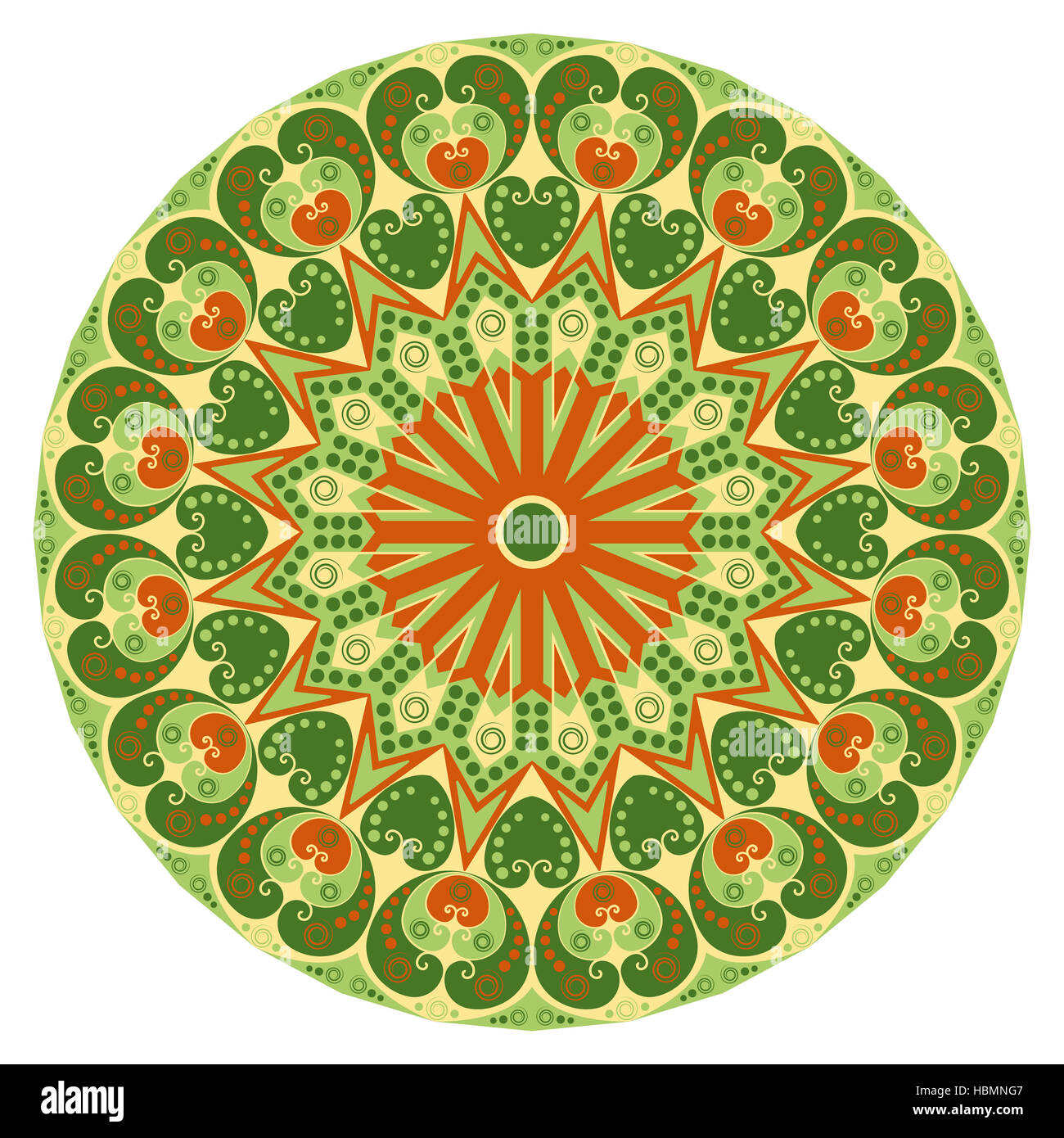 Colorful round ethnic pattern. Element for design Stock Photo - Alamy