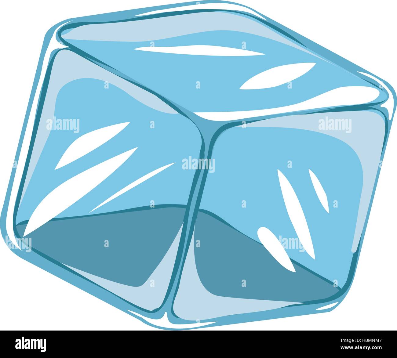 silhouette colorful with ice cube vector illustration Stock Vector ...