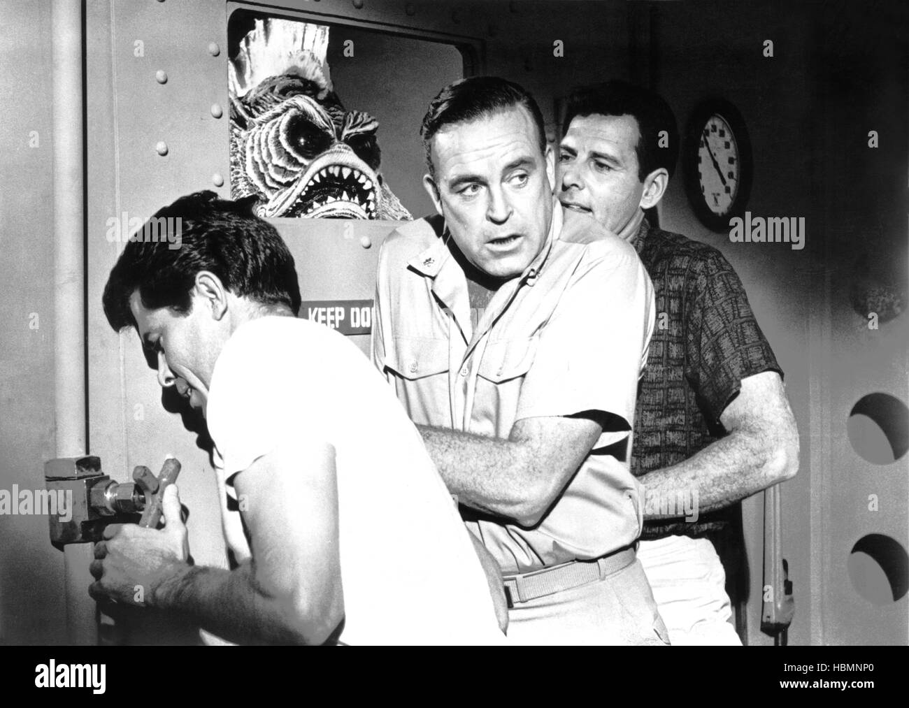 DESTINATION INNER SPACE, Ron Burke, (in monster suit), Scott Brady ...