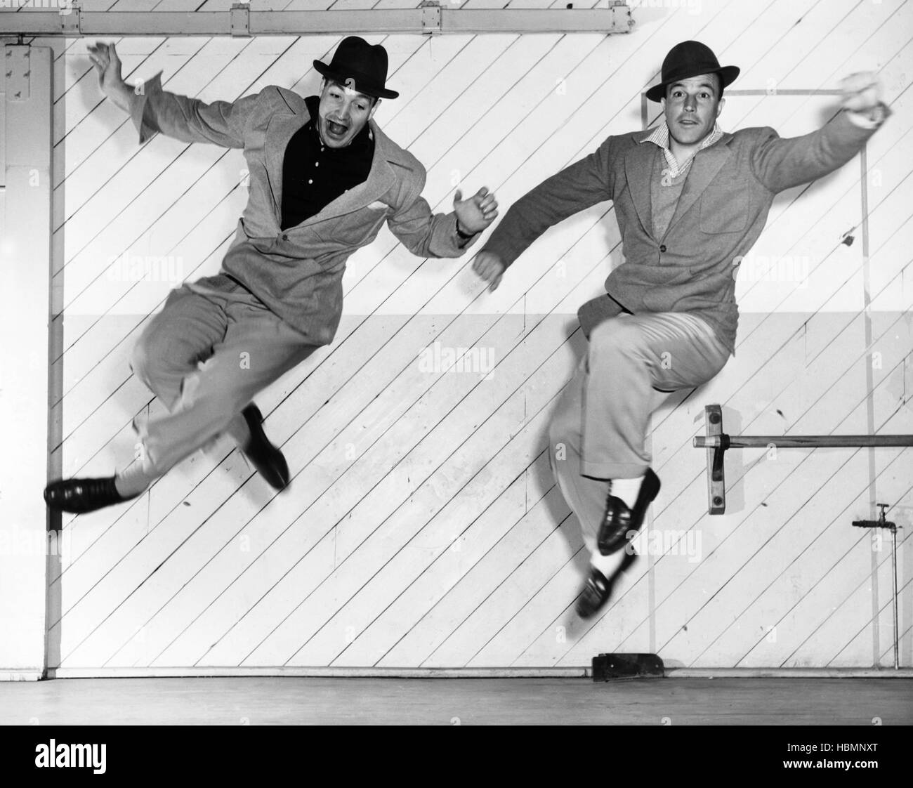 DEEP IN MY HEART, from left: Fred Kelly and brother Gene Kelly, on set ...