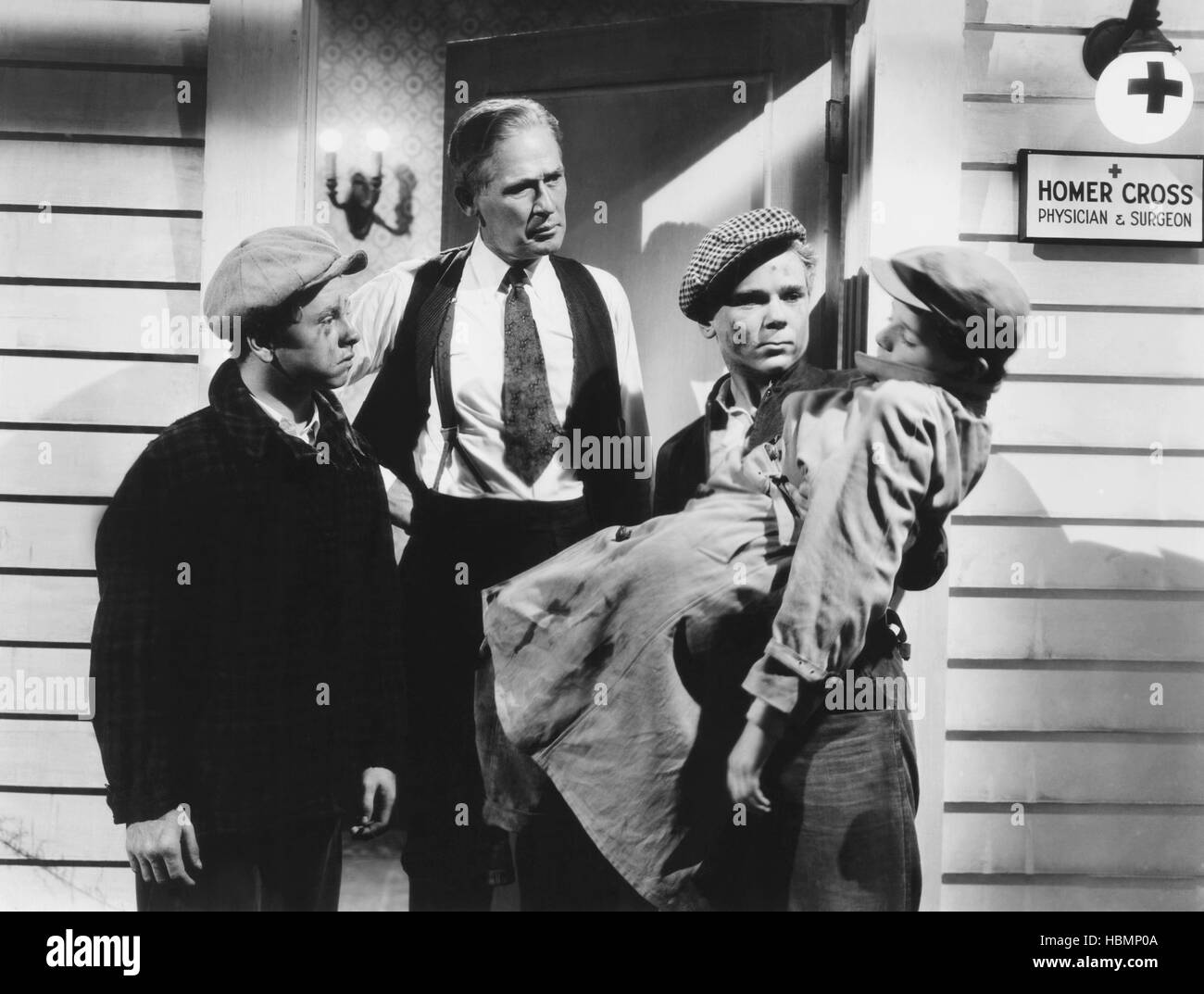 THE DEVIL IS A SISSY, front from left: Mickey Rooney, Jackie Cooper ...