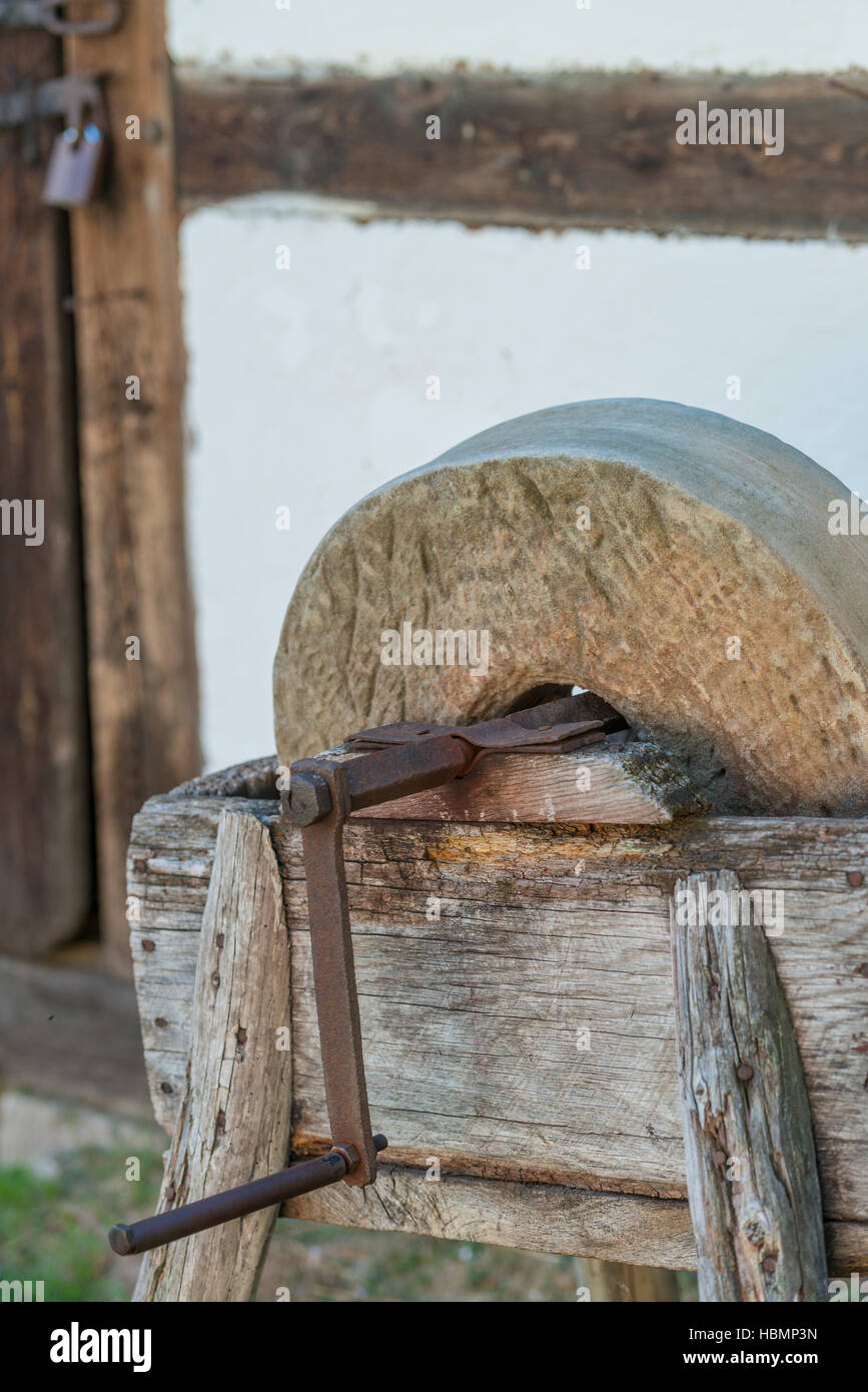 The old grindstone Stock Photo - Alamy