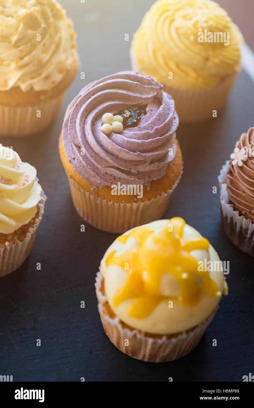 Cupcakes desert cream Stock Photo - Alamy