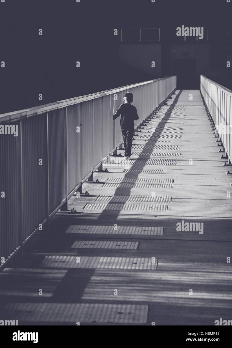 Child walking bridge hi-res stock photography and images - Alamy