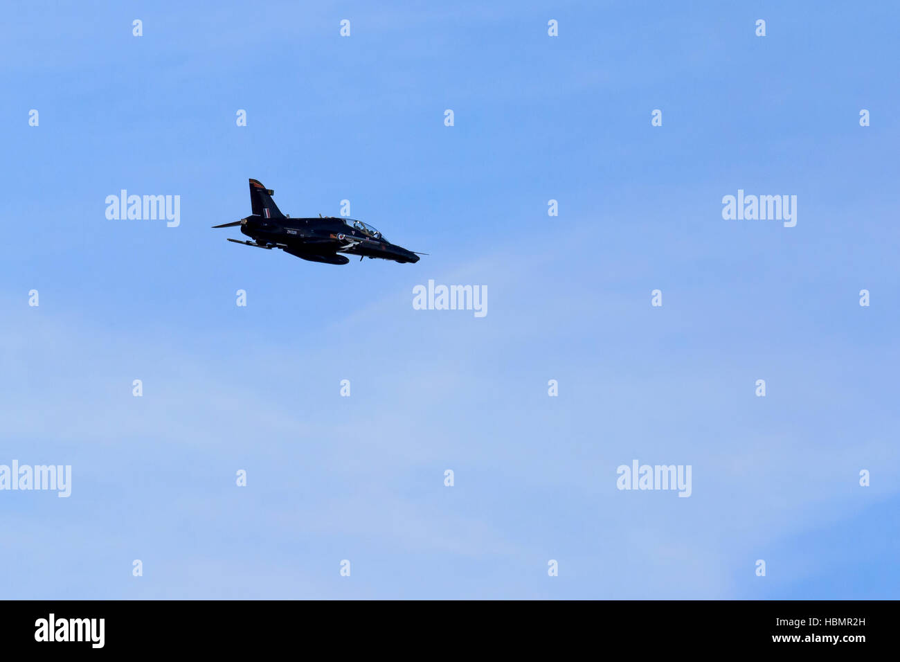BAE Systems Hawk Mk.T2 jet trainer aircraft flying low level over the ...