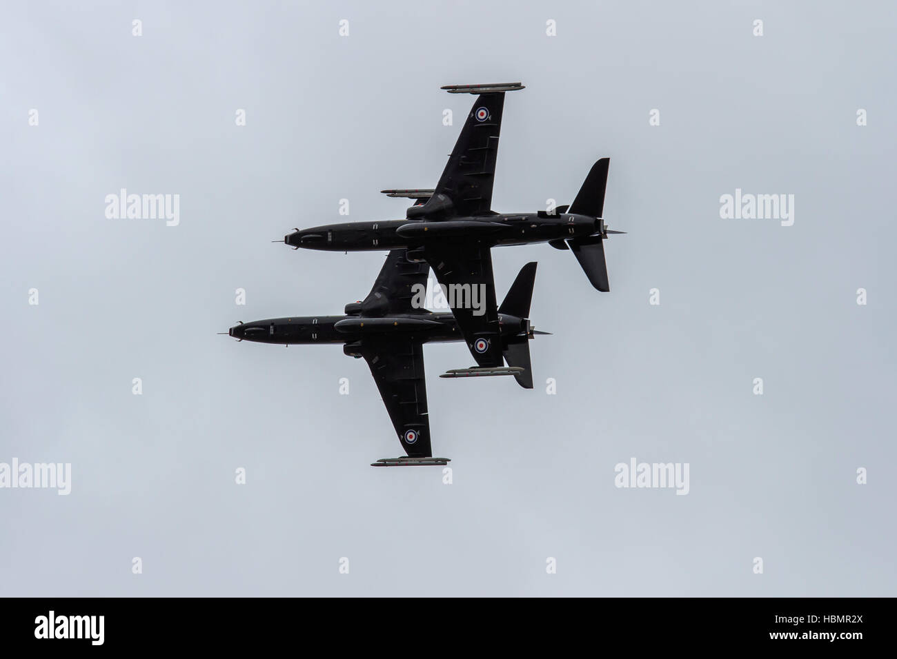 BAE Systems Hawk Mk.T2 jet trainer aircraft flying low level over the ...