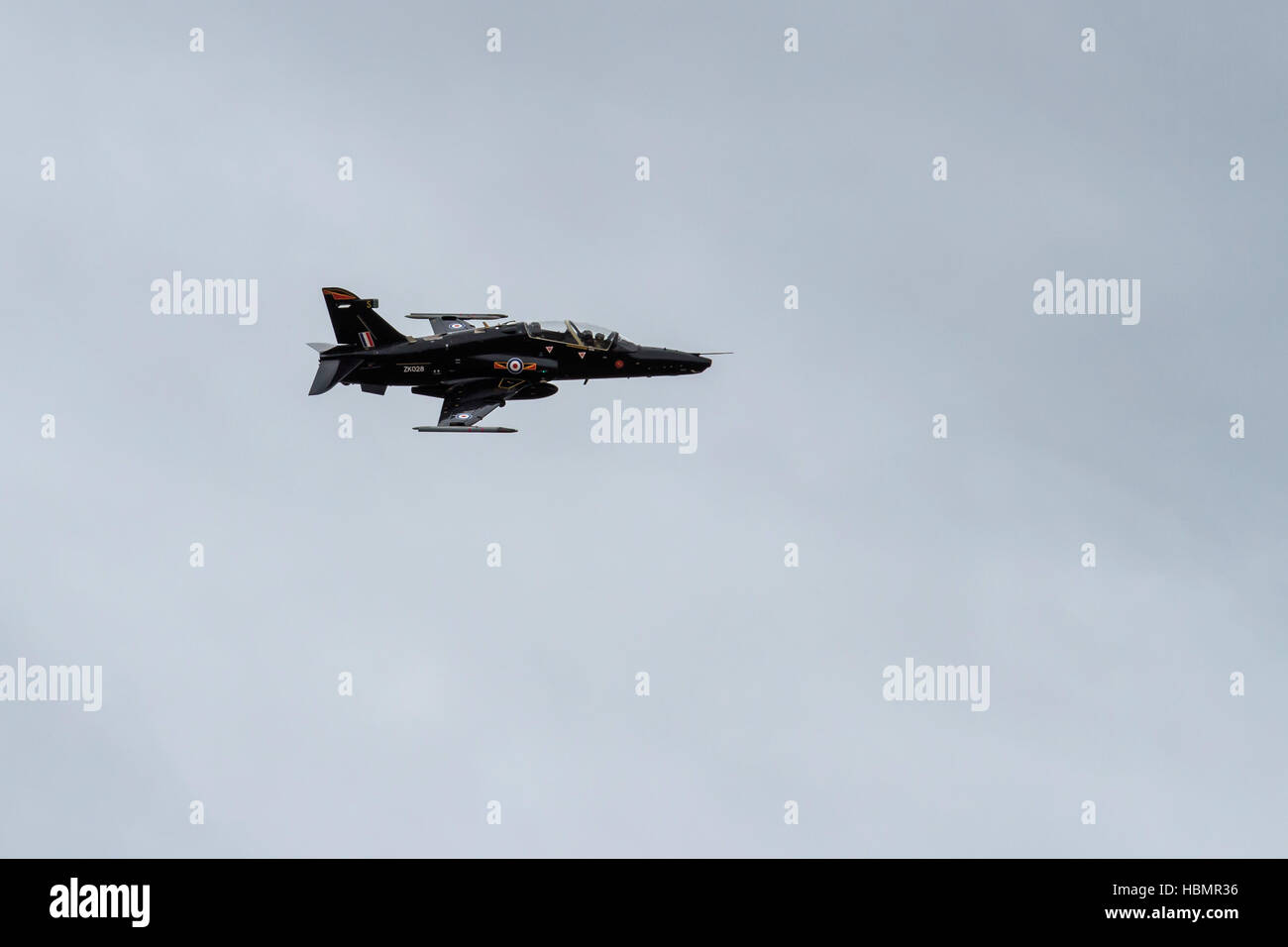 BAE Systems Hawk Mk.T2 jet trainer aircraft flying low level over the ...