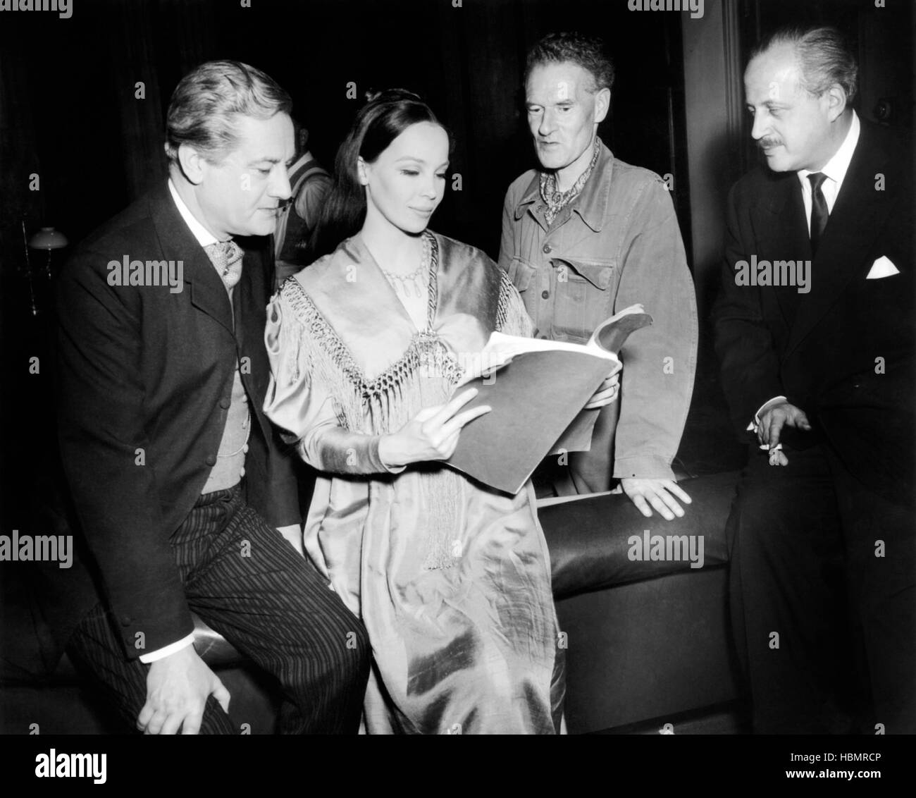 THE DOCTOR'S DILEMMA, on-set, from left, John Robinson, Leslie Caron ...