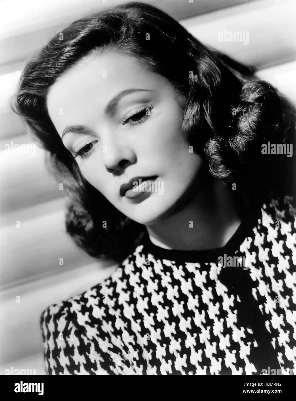GENE TIERNEY (1920-1991) US film and stage actress about 1945 Stock ...
