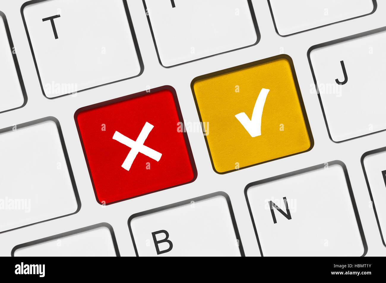 Check mark keyboard hi-res stock photography and images - Alamy
