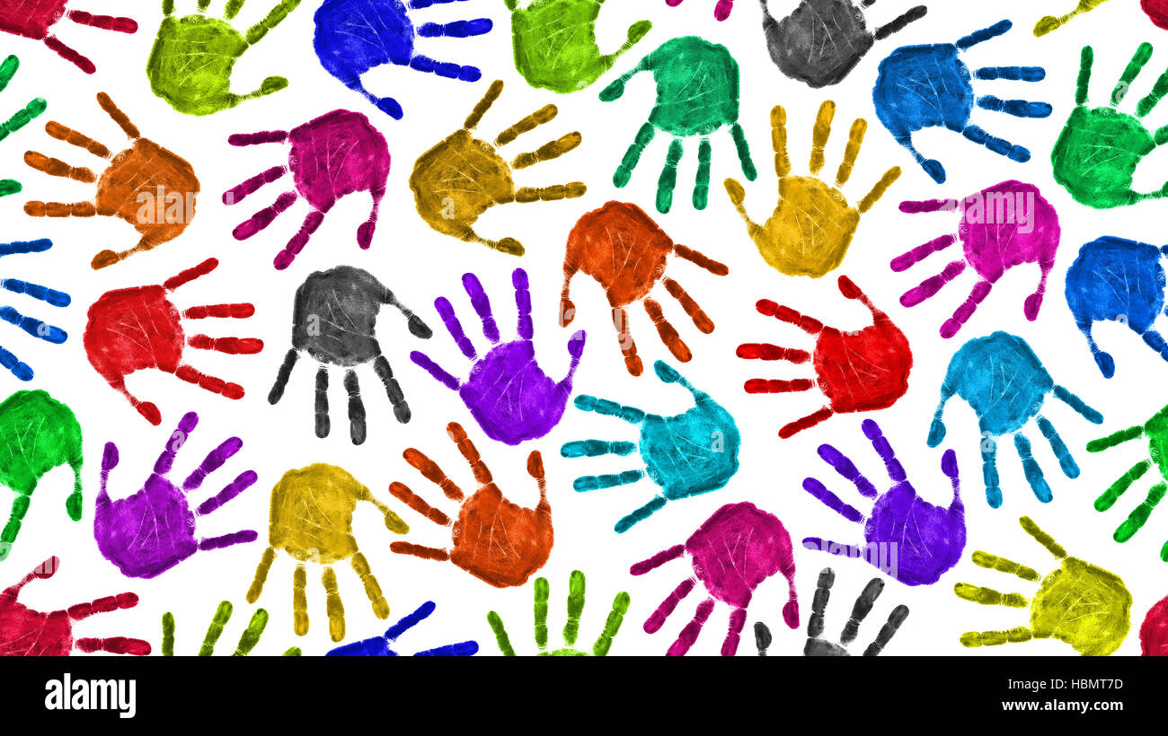 Seamless hands background Stock Photo - Alamy
