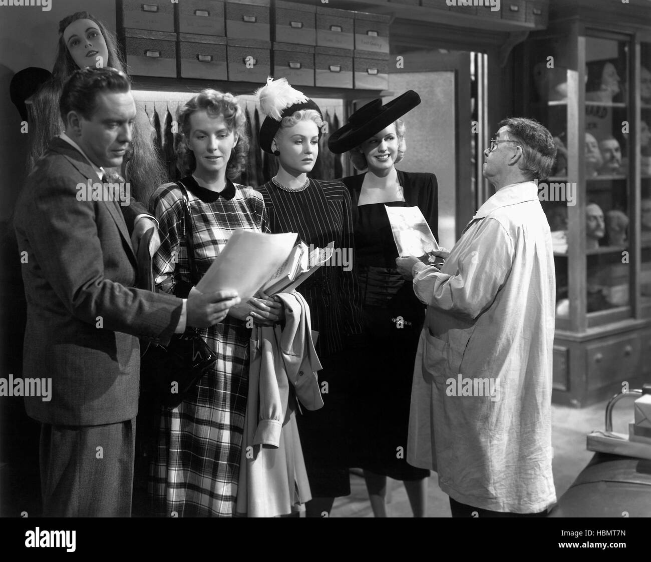A DOUBLE LIFE, Edmond O'Brien, Betsy Blair, Janet Warren, (aka Elaine ...