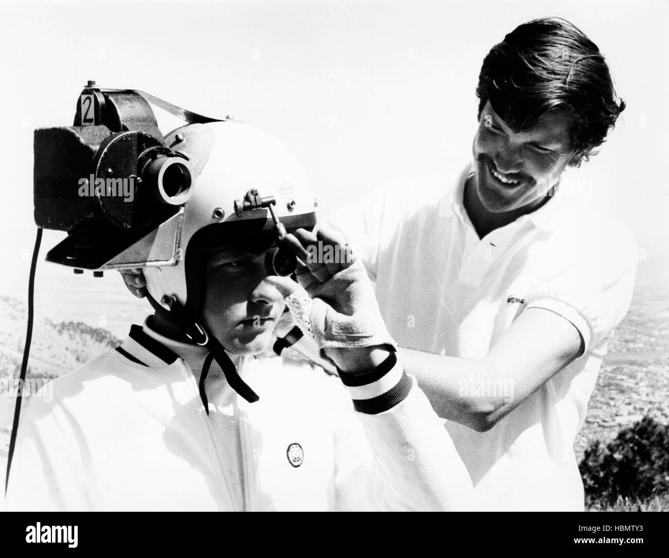 DOWNHILL RACER, director Michael ritchie (right) on set, 1969 Stock ...