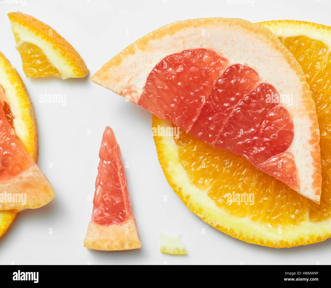 Grapefruit and orange pattern Stock Photo - Alamy