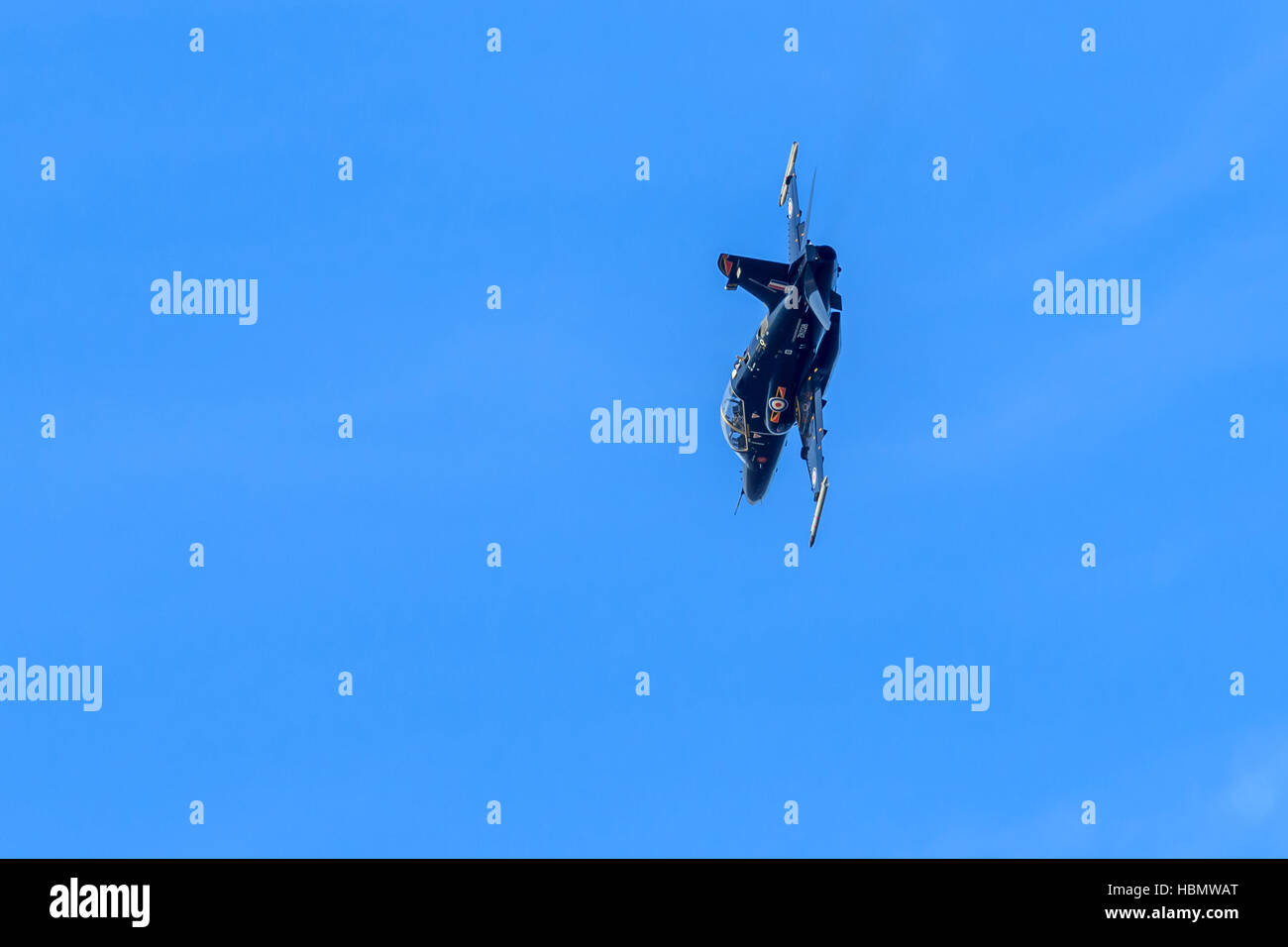 BAE Systems Hawk Mk.T2 jet trainer aircraft flying low level over the ...