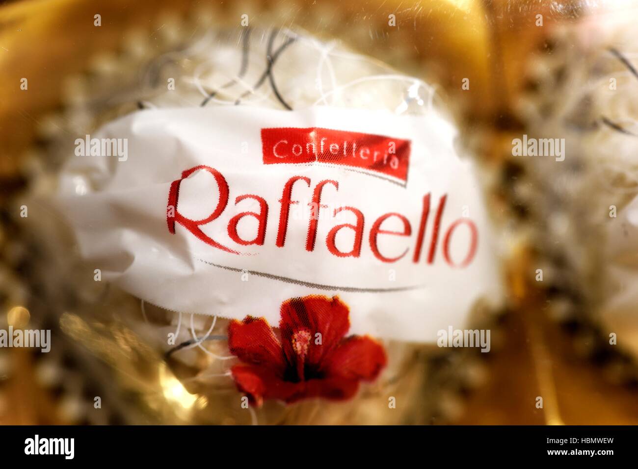 ferrero raffaello chocolates Stock Photo - Alamy