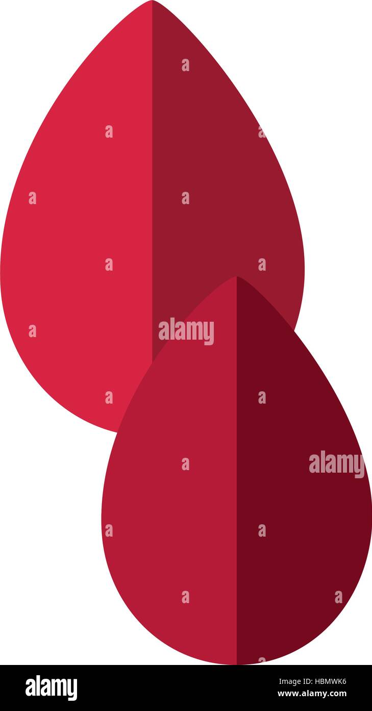 red blood drops icon with gradient vector illustration Stock Vector ...