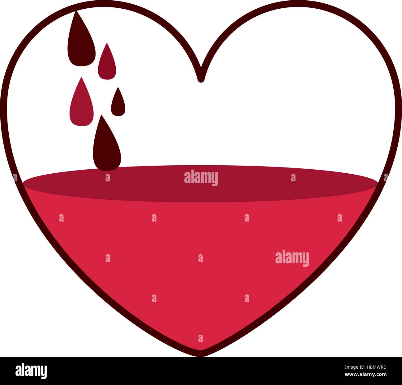 donate blood in heart shape with drops. Vector illustration Stock ...