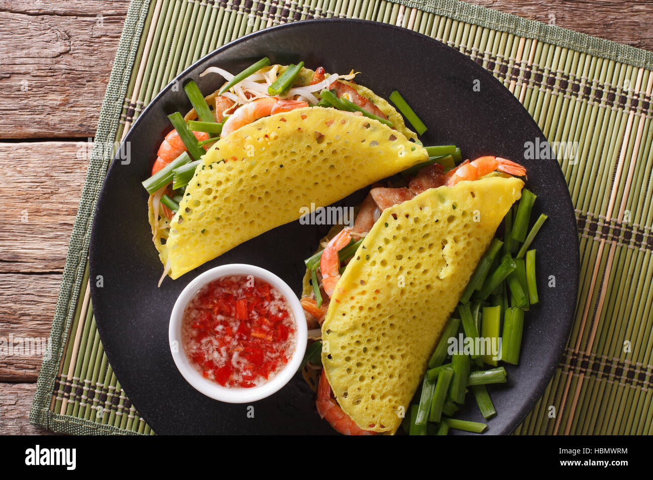Asian food crepes pork hi-res stock photography and images - Alamy