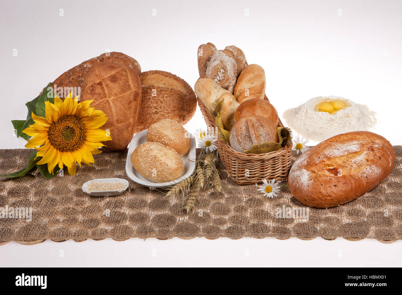 Still Life With Bread Stock Photo - Alamy