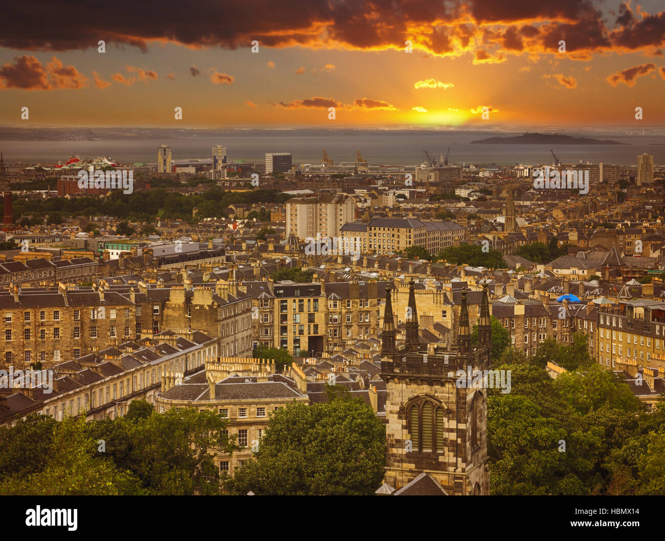 Aerial view of leith hi-res stock photography and images - Alamy