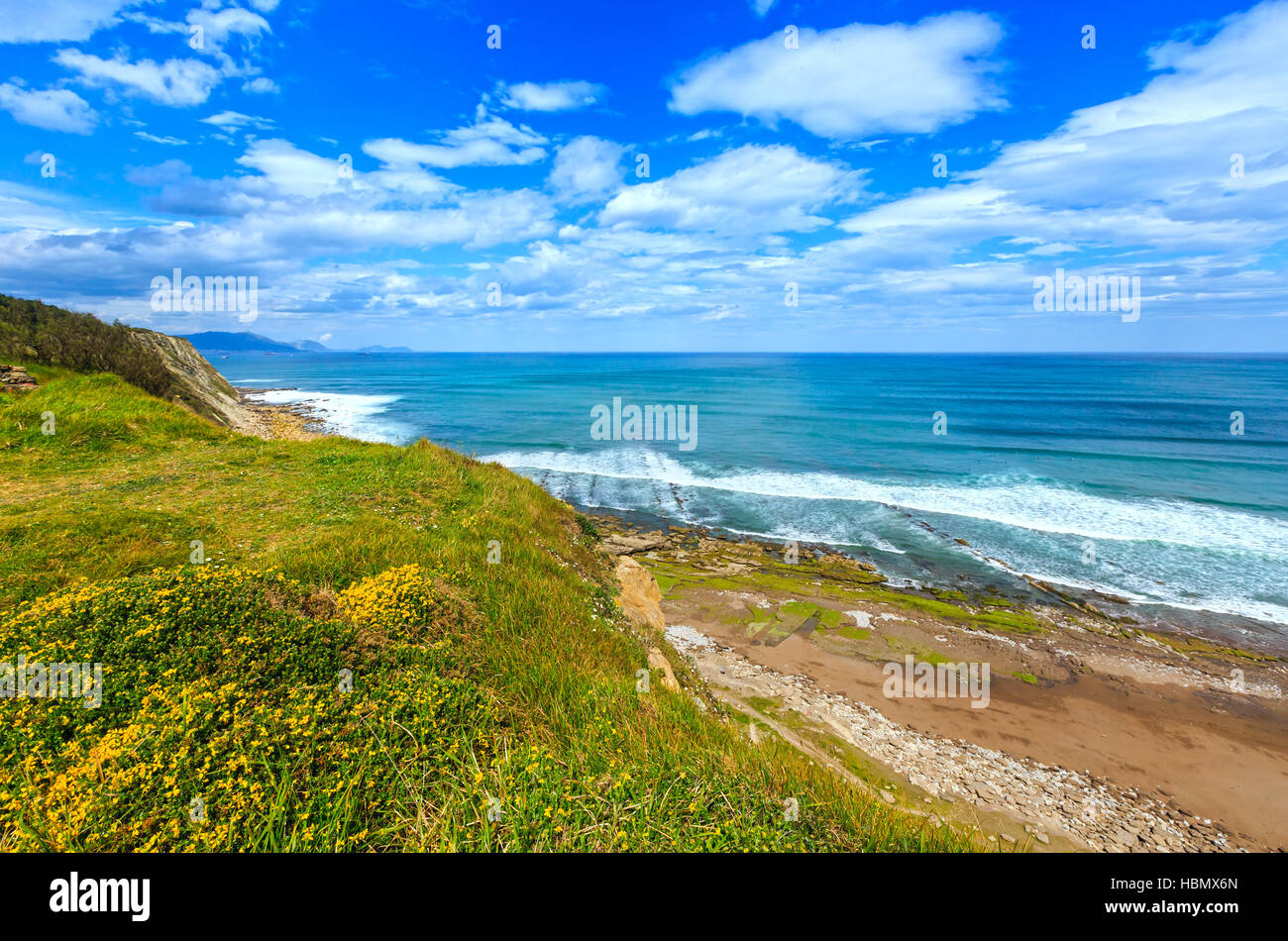 Azkorri beach view hi-res stock photography and images - Alamy