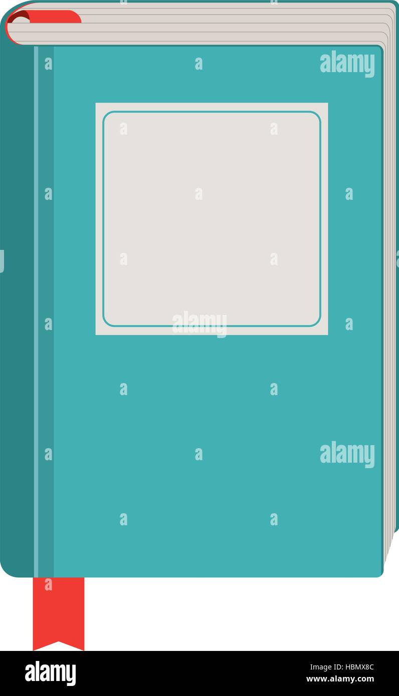 book with blue cover and separator vector illustration Stock Vector ...