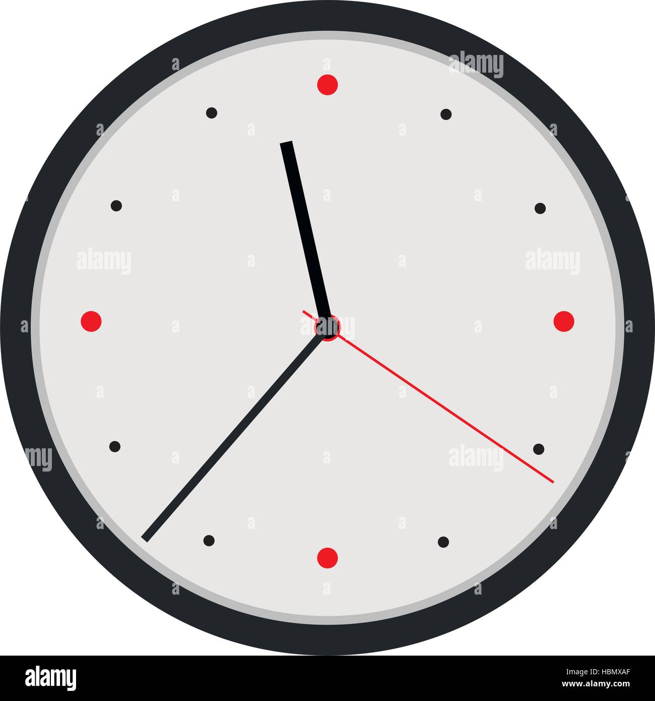 colorful silhouette watch time device vector illustration Stock Vector ...