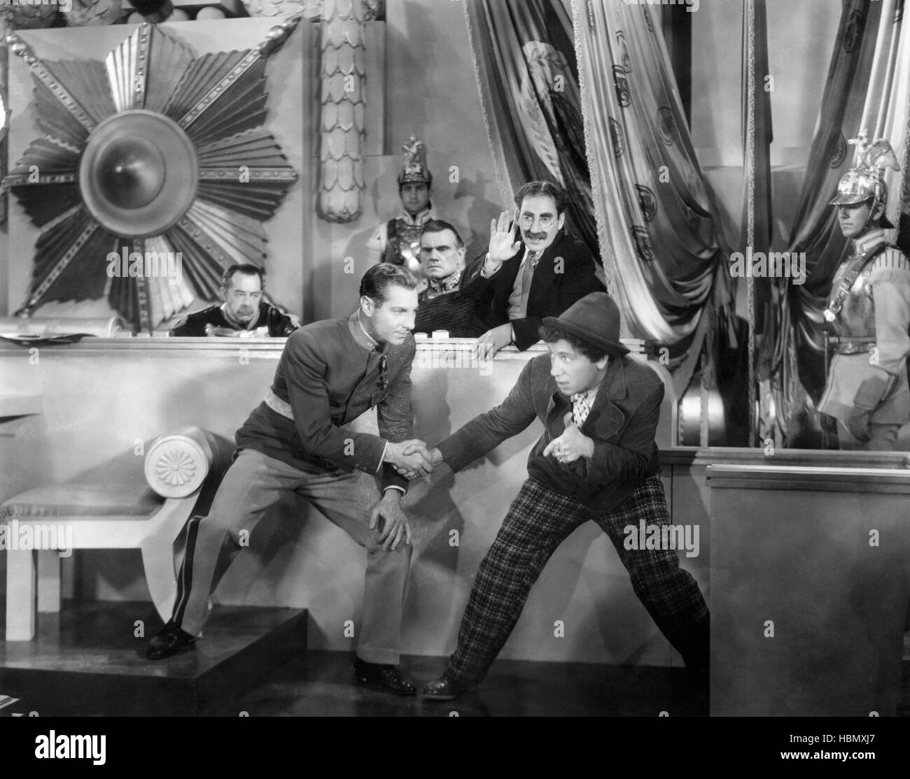 DUCK SOUP, from left, Zeppo Marx, Groucho Marx, Chico Marx, 1933 Stock ...
