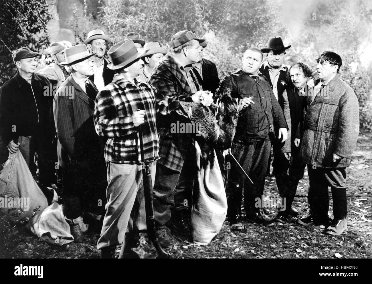 A DUCKING THEY DID GO, Bud Jamison, Curly Howard, Larry Fine, Moe ...