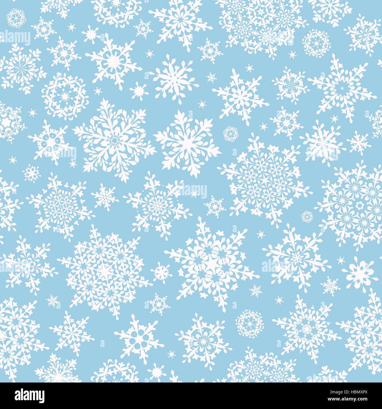 Falling snowflake seamless pattern hi-res stock photography and images ...