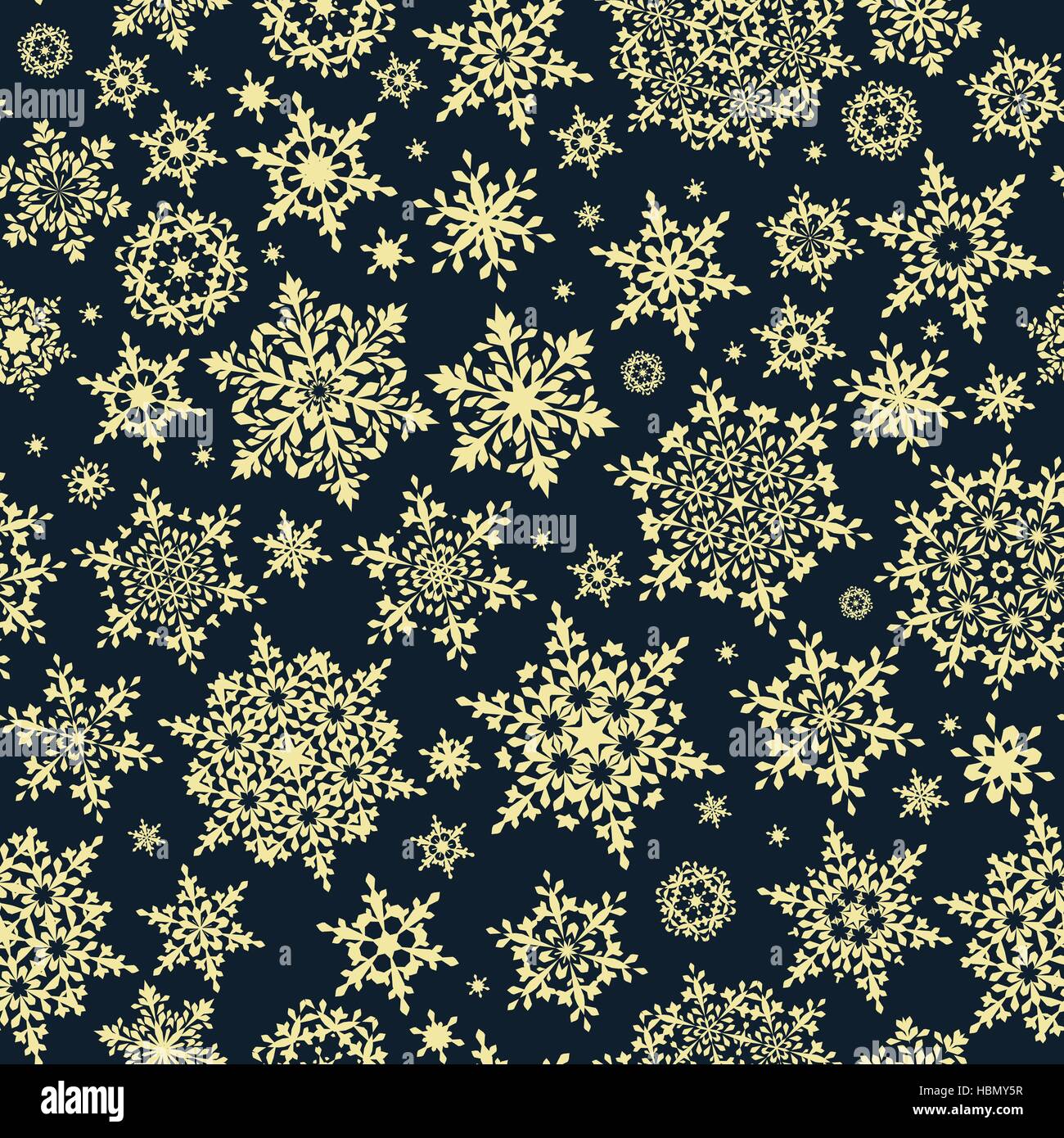 Golden snowflakes on dark background. EPS 10 Stock Vector Image & Art ...