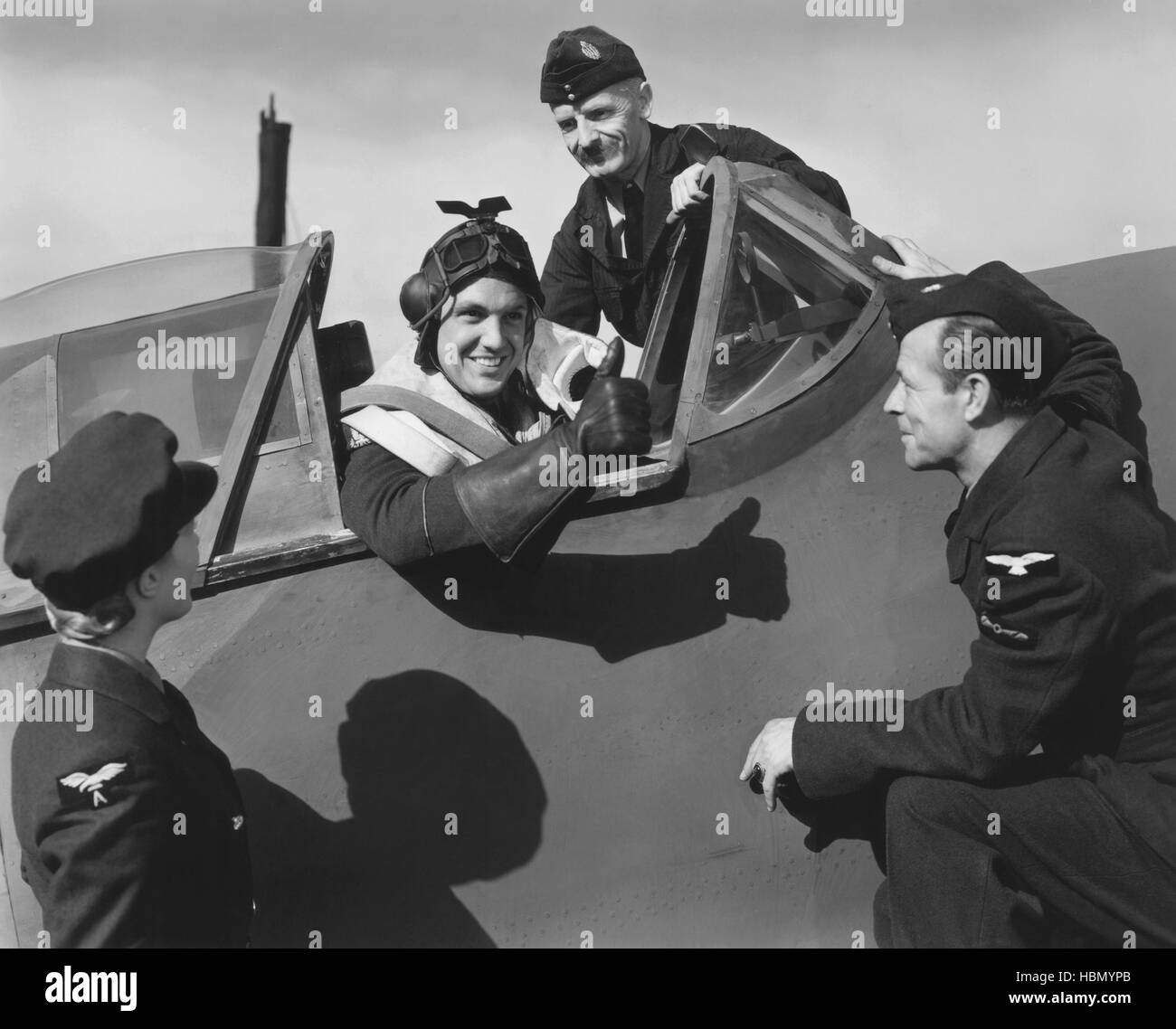 EAGLE SQUADRON, Robert Stack (in plane), 1942 Stock Photo - Alamy