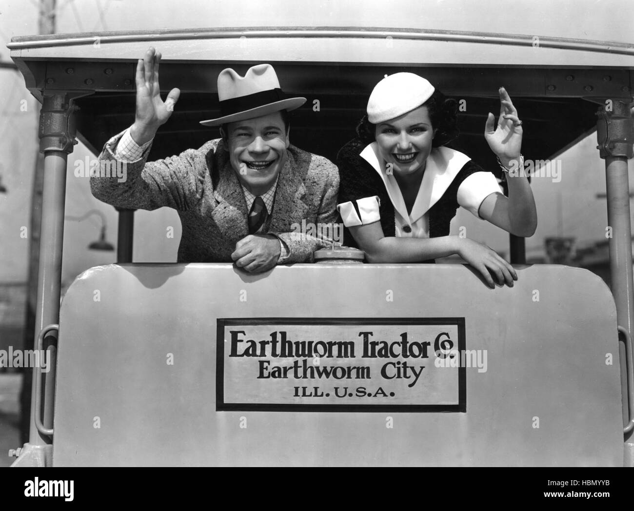 EARTHWORM TRACTORS, Joe E. Brown, June Travis, 1936 Stock Photo - Alamy
