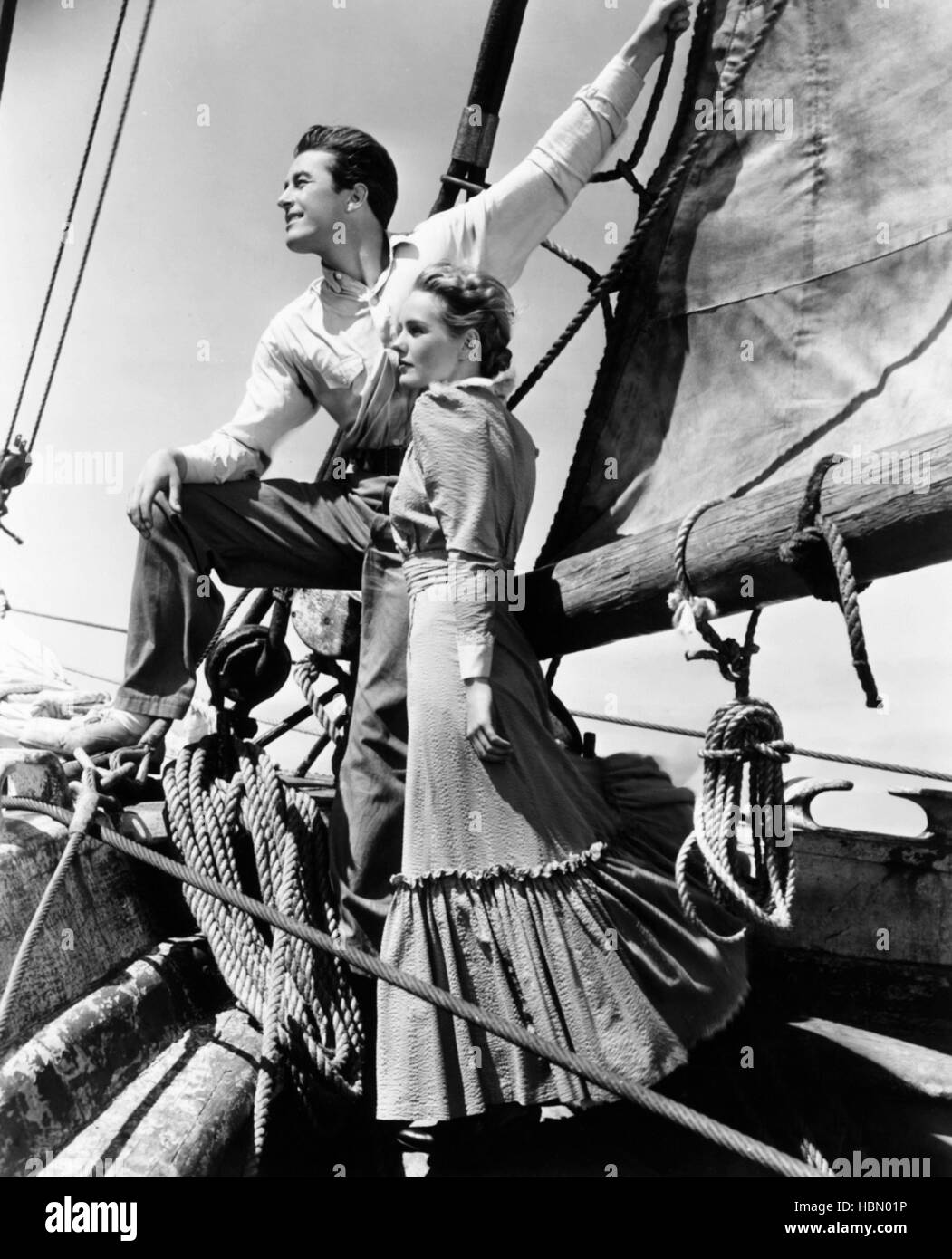 EBB TIDE, from left, Ray Milland, Frances Farmer, 1937 Stock Photo - Alamy