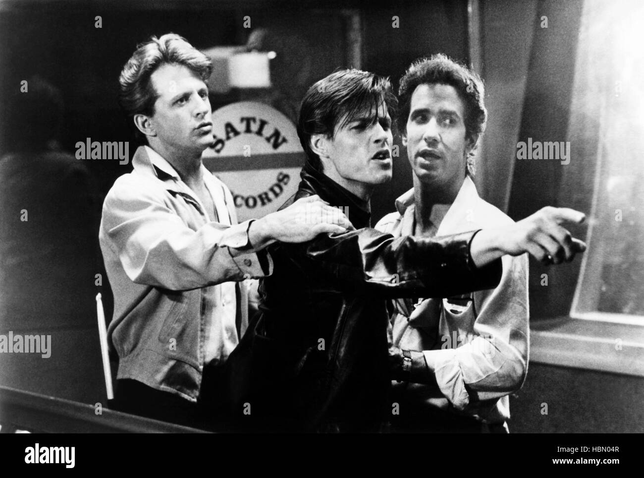 EDDIE AND THE CRUISERS, from left, David Wilson, Michael Pare, Matthew ...